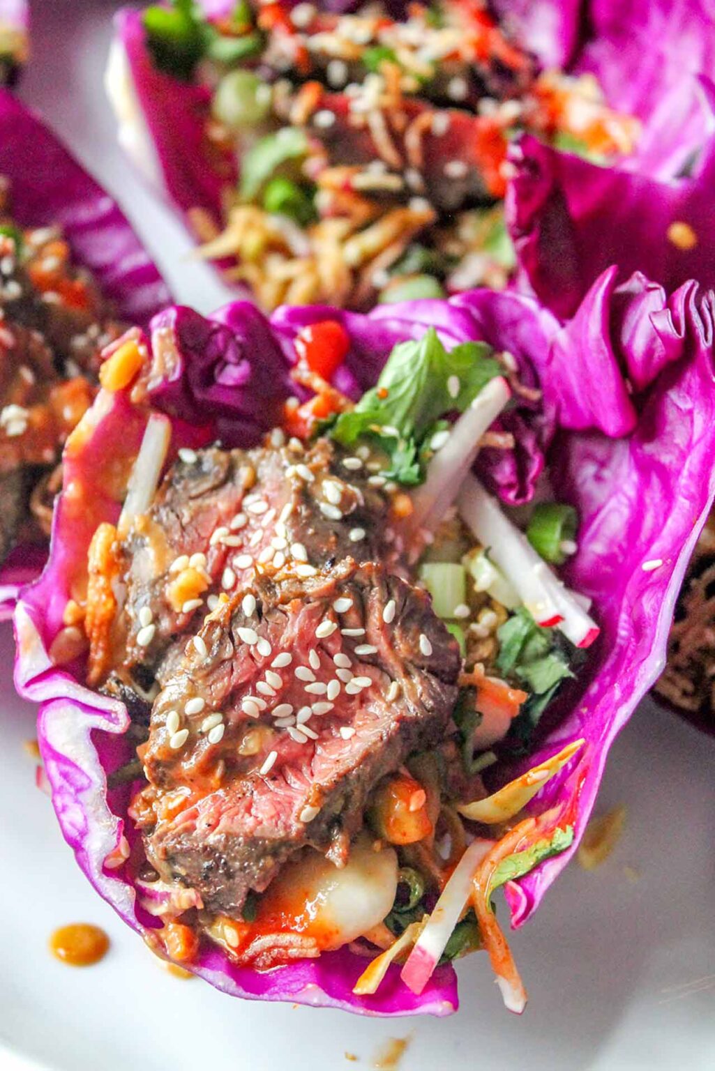 Spicy Steak Cabbage Boats